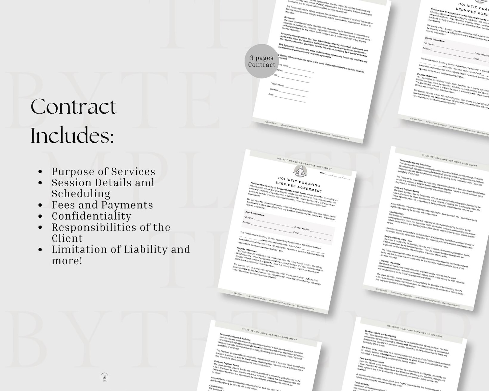 Holistic Health Coach Client Intake Form, In-depth New Client ...