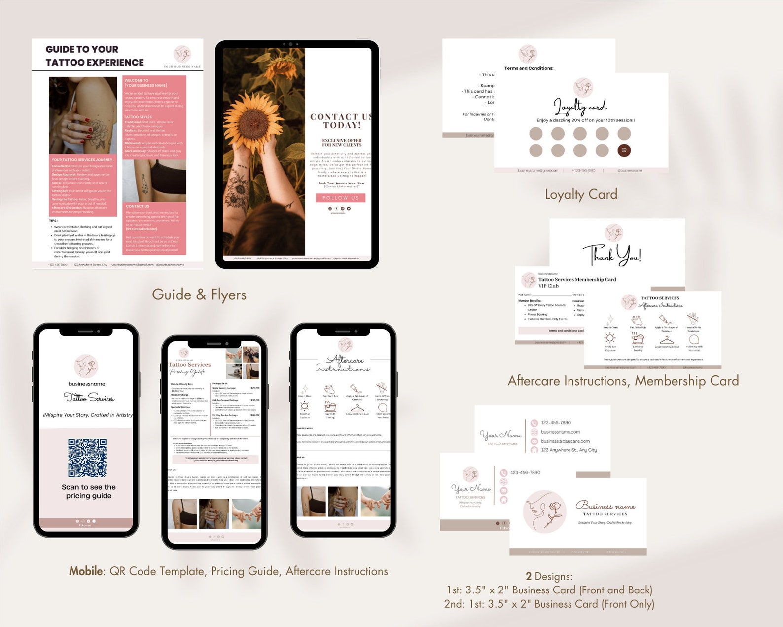Tattoo Artist Forms Bundle, Tattoo Consent Form, Tattoo Intake Form ...