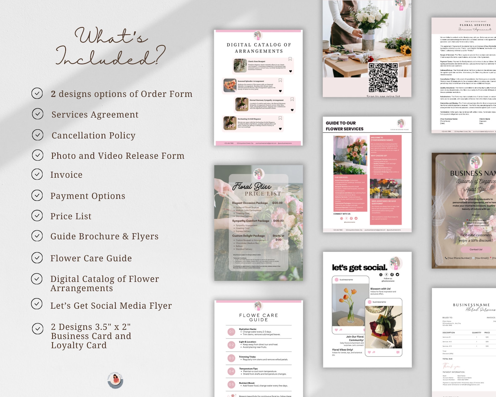 Florist Contract Agreement Template, Floral Services Event/wedding ...