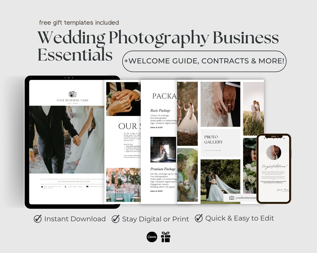 Photography Welcome Guide Template, Wedding Photography Contract Forms ...