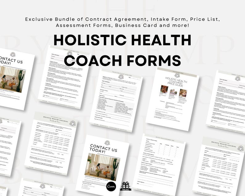 Holistic Health Coach Client Intake Form, In-depth New Client ...