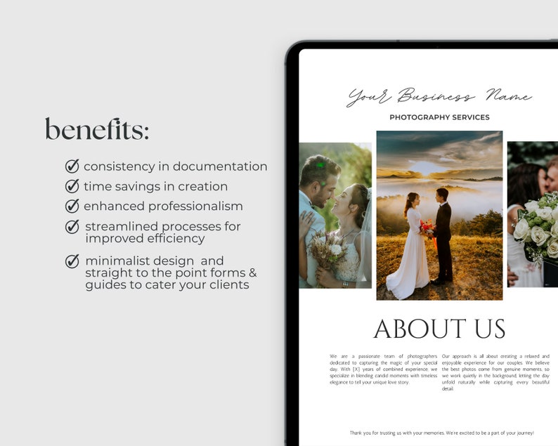 Photography Welcome Guide Template, Wedding Photography Contract Forms ...