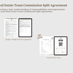 Team Commission Split Contract, Editable Real Estate Commission ...