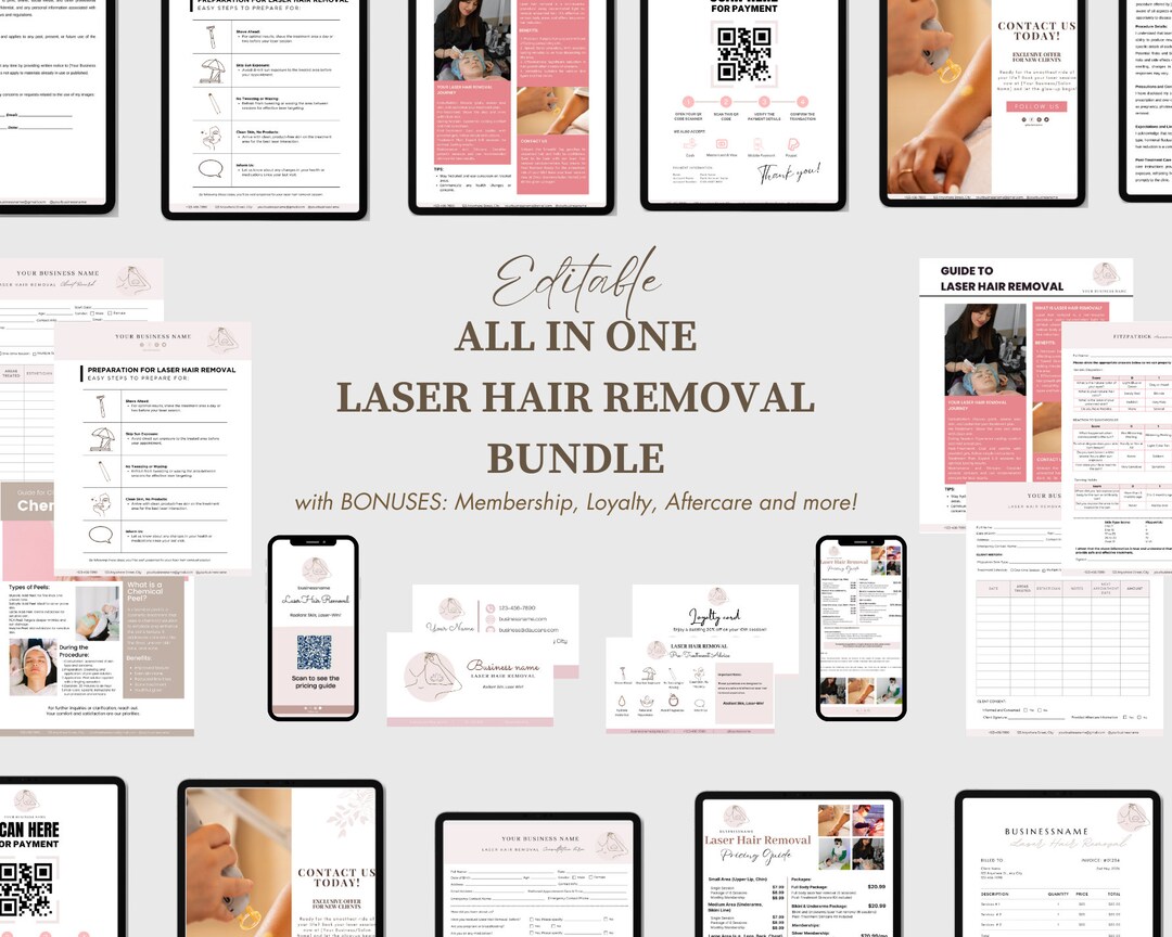 Laser Hair Removal Form, Esthetician Forms, Laser Consultation, Laser ...