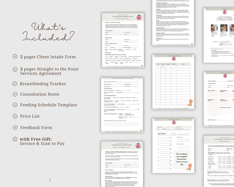 Lactation Consultant Form Client Intake Form Contract Templates ... Lactation Consultant Form Client Intake Form Contract Templates ...