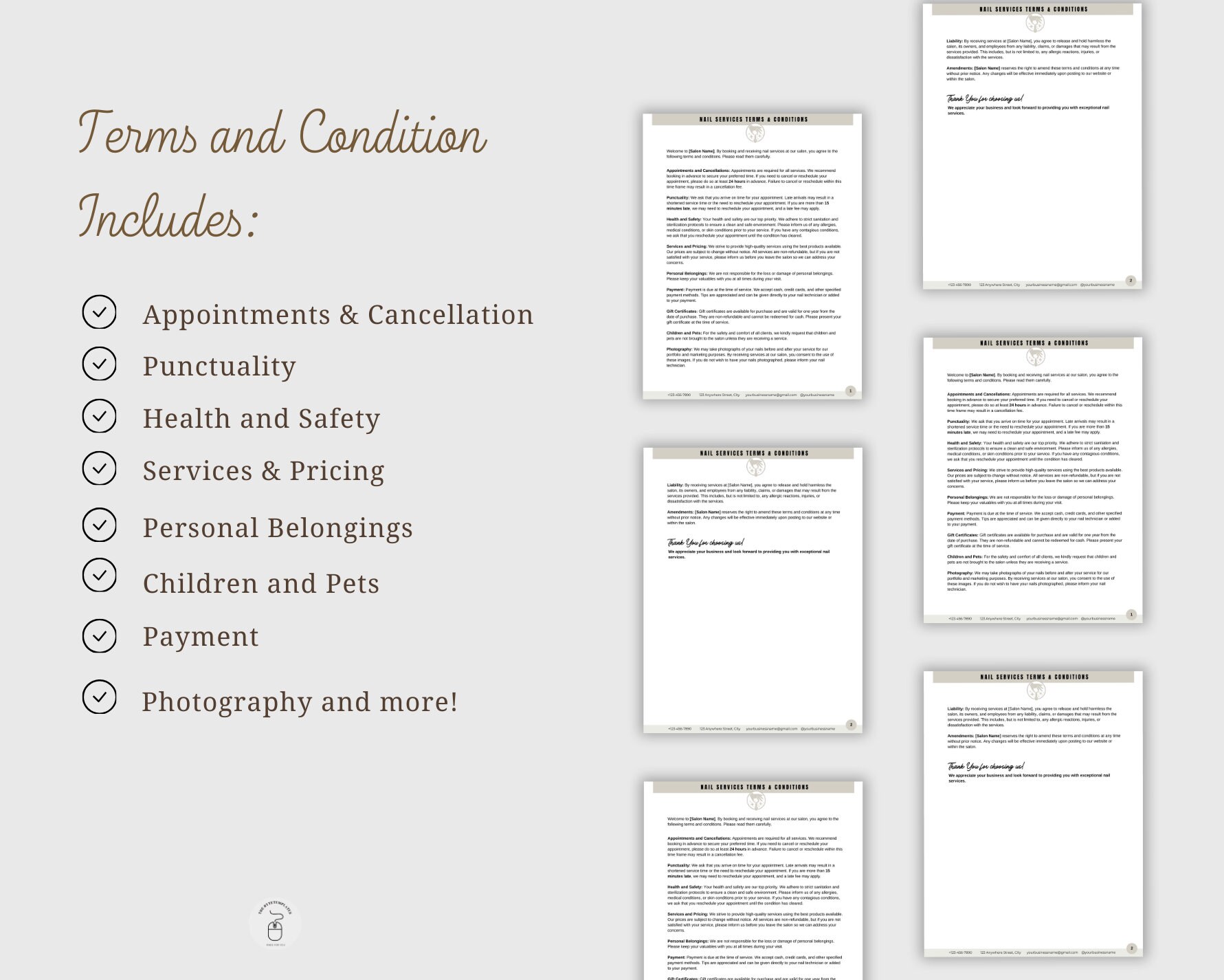 Esthetician Form, Nail Consent Forms, Nails Consultation Form, Nail ...