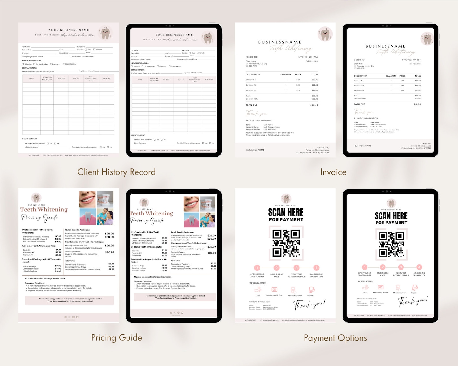 Teeth Whitening Consent Form, Teeth Whitening Forms Bundle, Esthetician ...