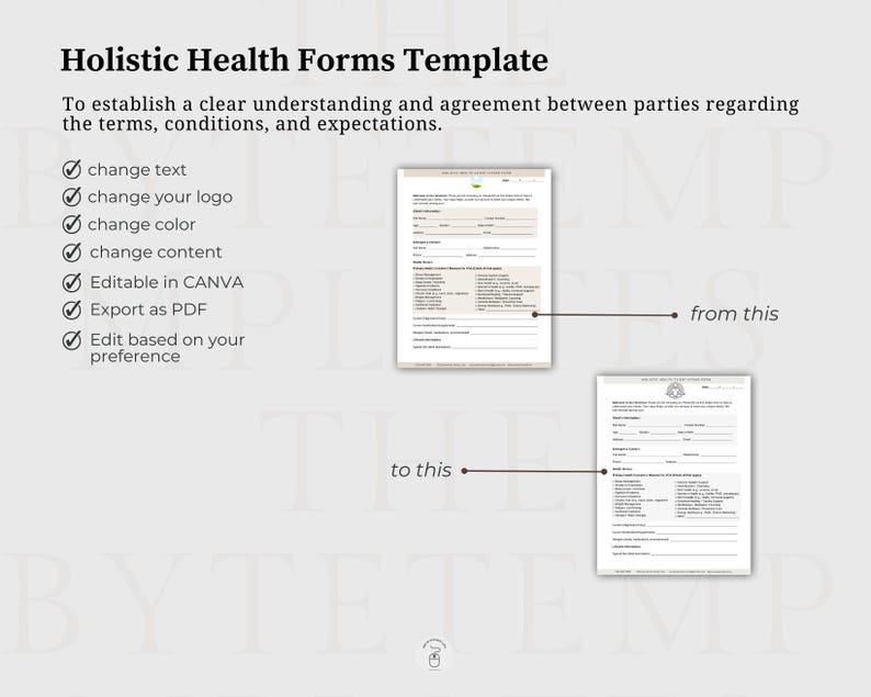 Holistic Health Coach Client Intake Form, In-depth New Client ...