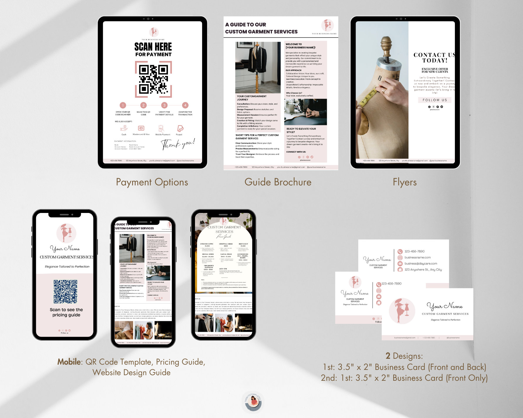 Custom Garment Contract, Tailor Made Clothing Agreement, Tailored Forms ...