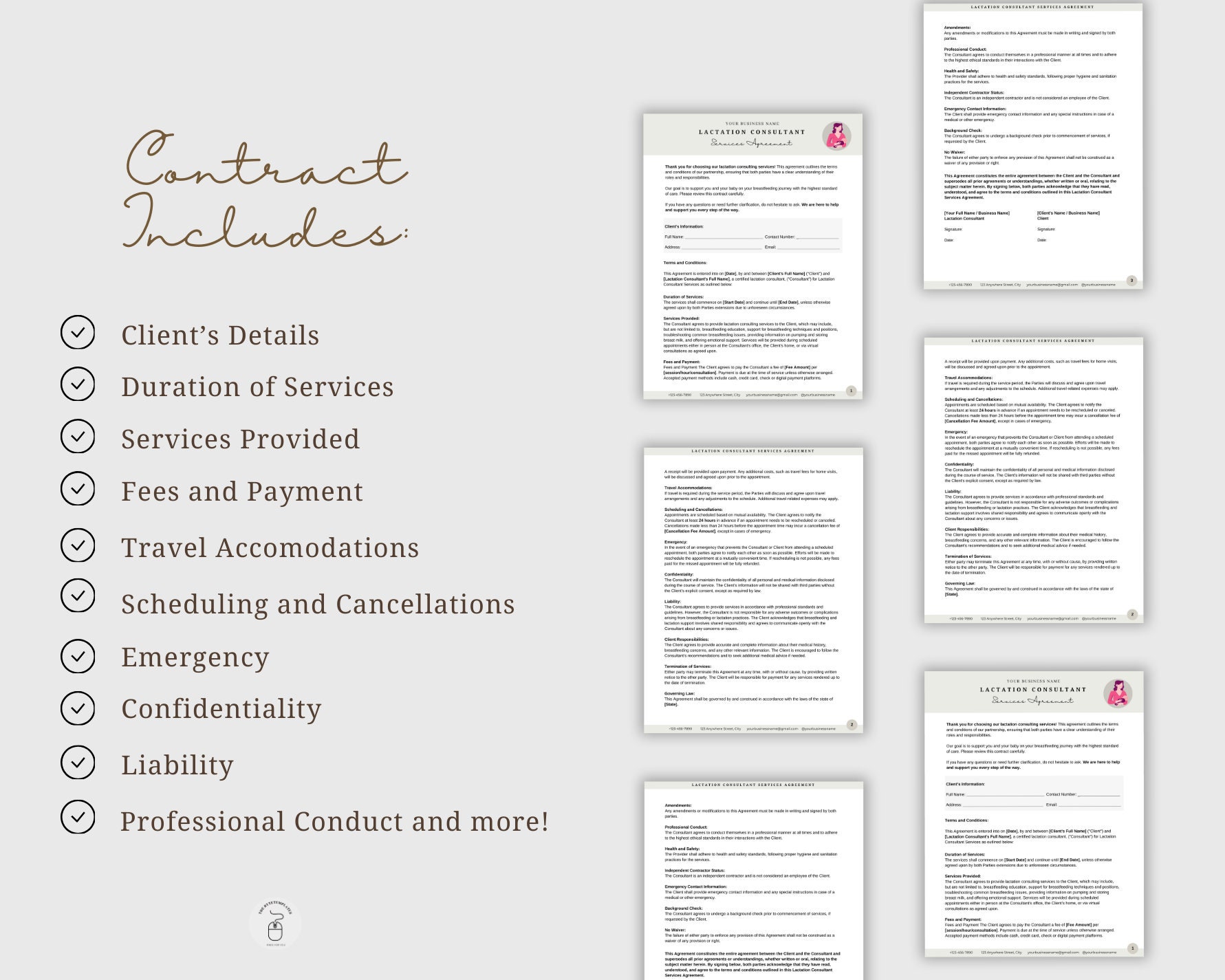 Lactation Consultant Form Client Intake Form Contract Templates ... Lactation Consultant Form Client Intake Form Contract Templates ...
