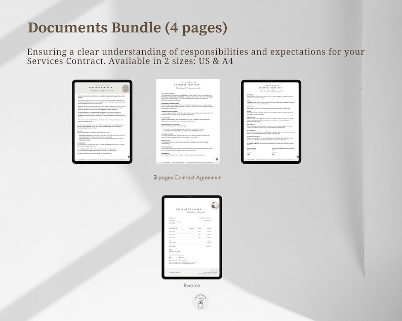 Services Contract Agreement Template, Service Contract Template, Scope ...