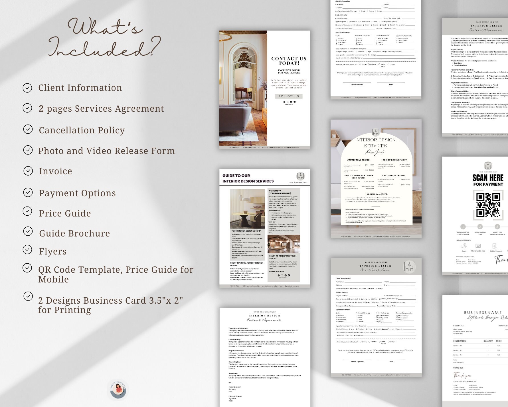 Interior Designer Client Contract, Interior Design Services Agreement ...