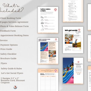 Inflatables Rental Agreement Template, Printable & Editable Inflatable ...