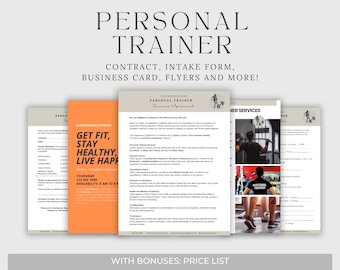 Personal Trainer Client Intake Form, Personal Trainer Forms, Fitness ...
