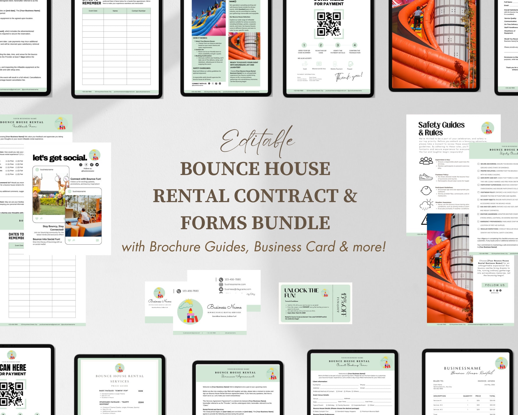 Bounce House Rental Agreement, Bounce House Contract, Bounce House ...