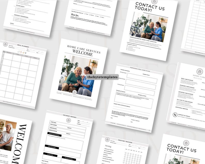 Home Care Agency Forms & Contract Templates, Client Intake Paperwork ...