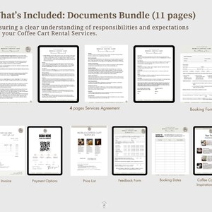 Coffee Cart Bar Contract, Event Vendor Contract, Mobile Bar Rental ...