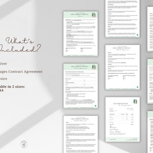 Tree Trimming Contract Waiver Logo, Lawn Care Contract, Service ...