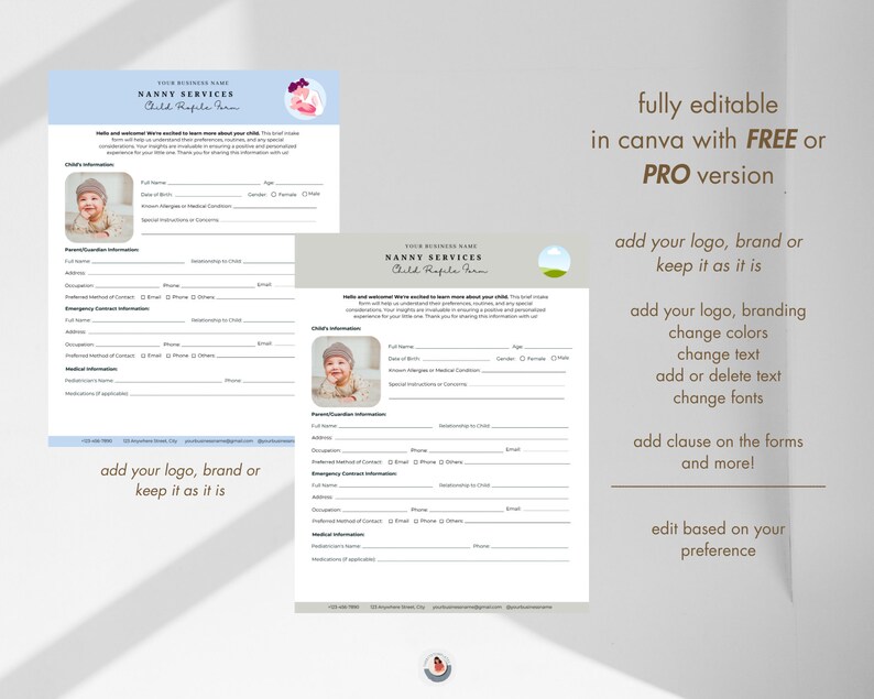 Editable Nanny Contract Template, Nanny Agreement Worksheet, Babysitter ...
