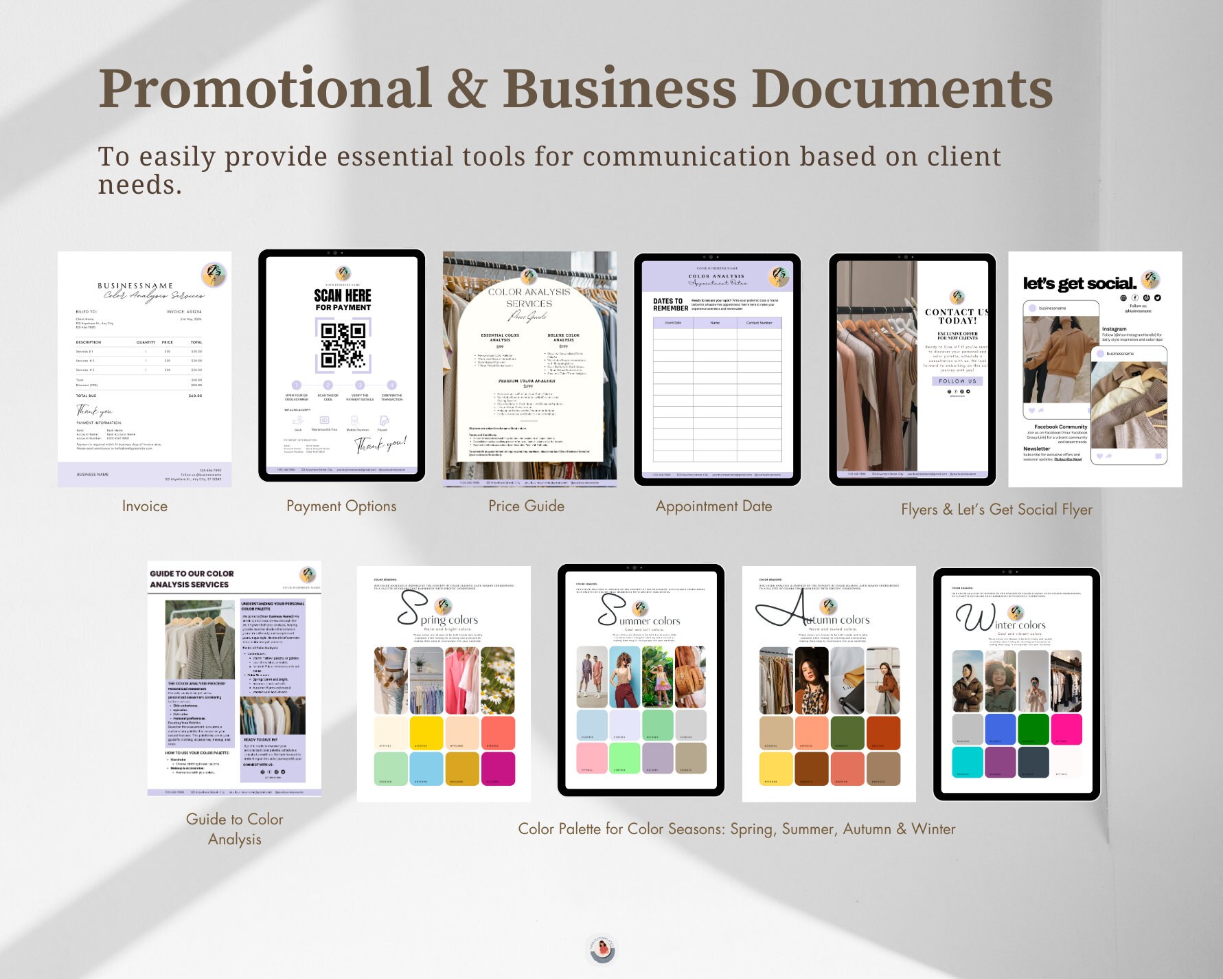 Color Analysis, Color Analysis Kit, Color Analysis Find Your Season ...