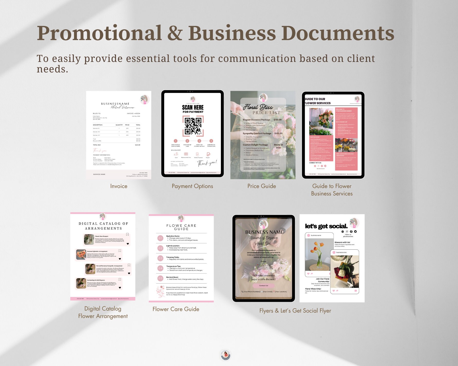 Florist Contract Agreement Template, Floral Services Event/wedding ...