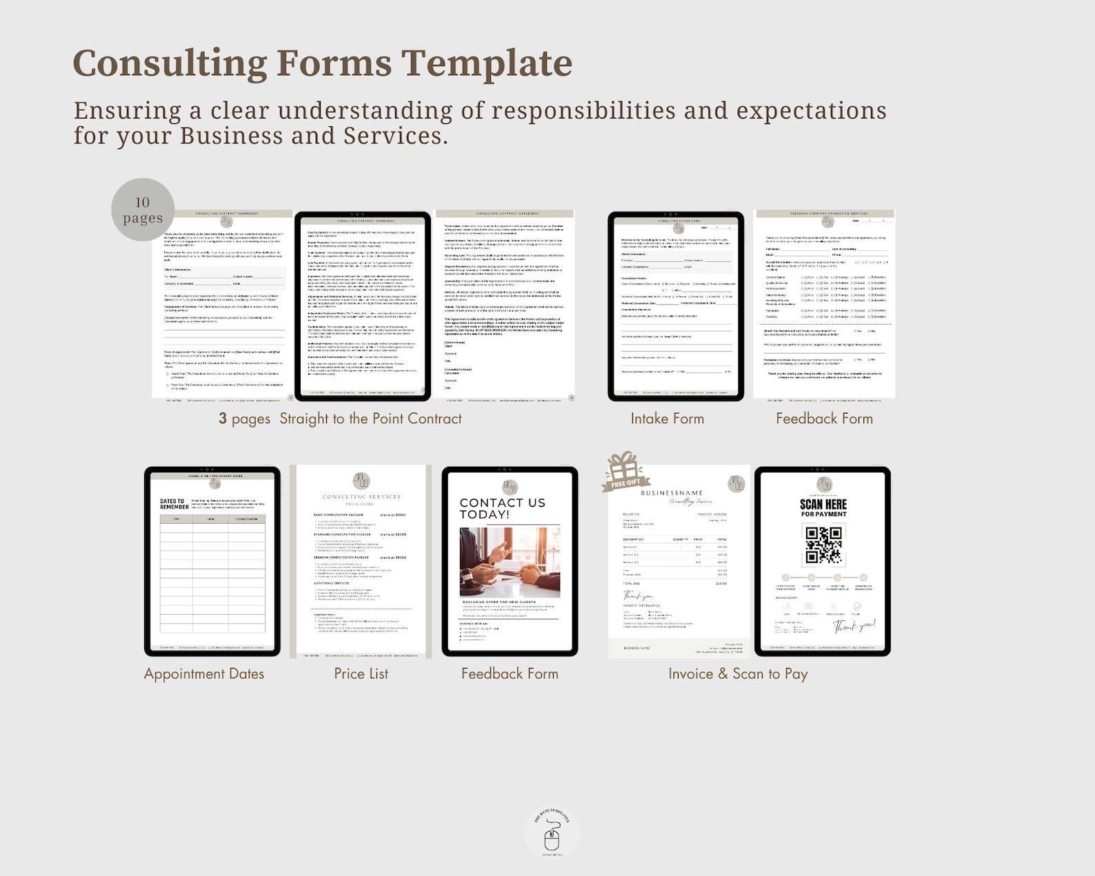 Consulting Contract Business, Consultation Form, Consulting Templates ...