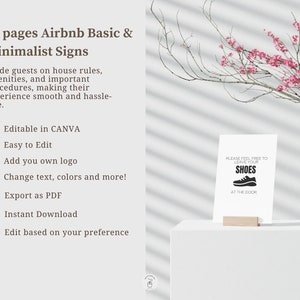 Airbnb Signs Bundle Template, Airbnb Signage, Rental Sign, Signage for ...