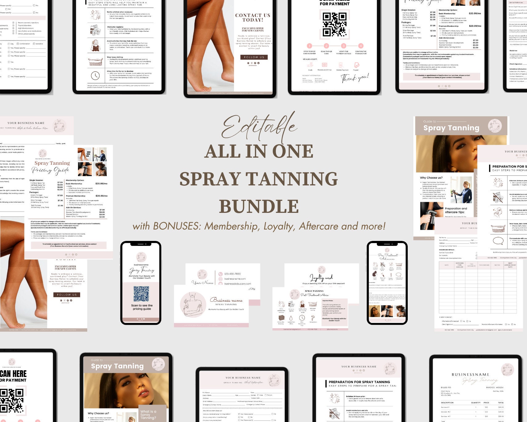 Esthetician Forms, Spray Tan Consent Form, Tanning Consent, Tanning ...