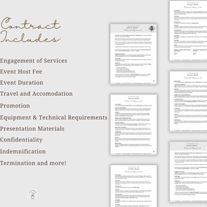 Event Host Contract, Event Speaker Contract Media Kit, Public Speaking ...