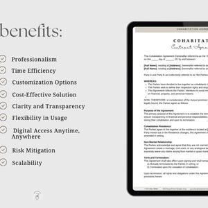 Editable Cohabitation Agreement, Living Together Agreement, Joint ...