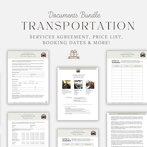 Driver Contract, Transportation Contract Service Agreement, Event ...