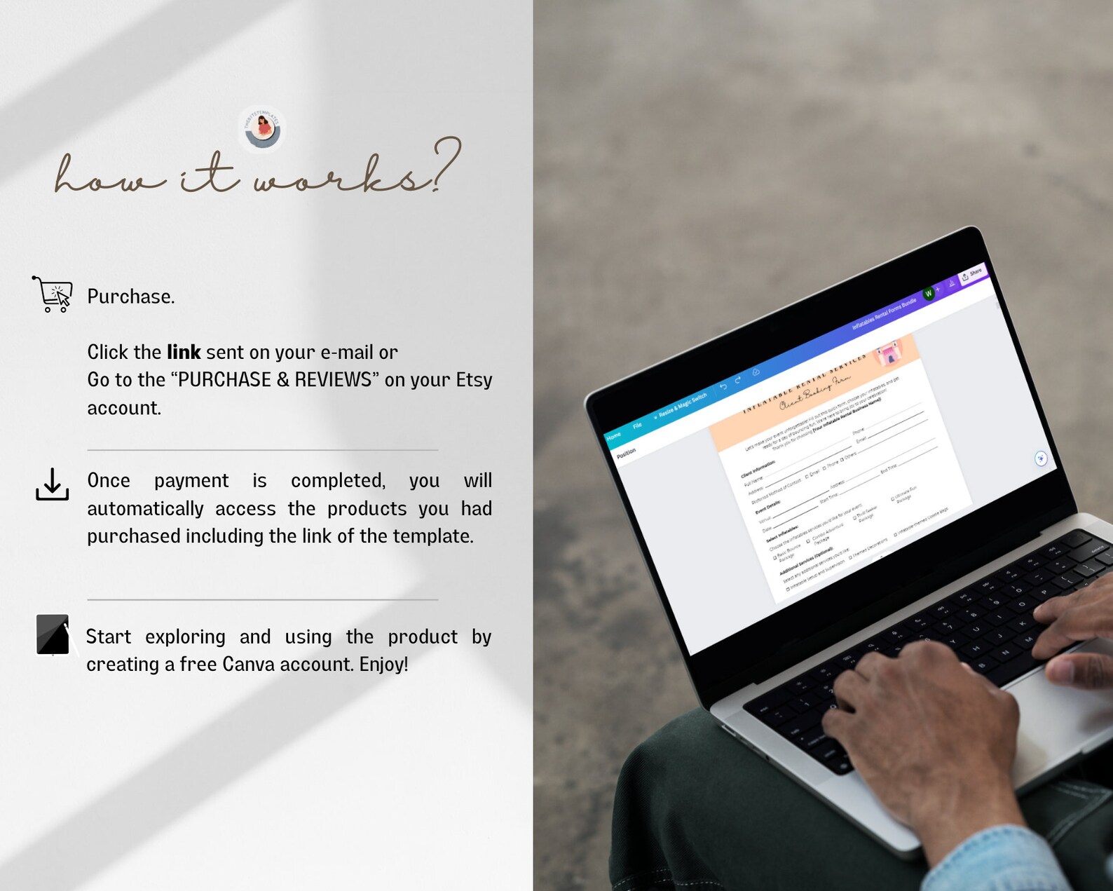 Inflatables Rental Agreement Template, Printable & Editable Inflatable ...