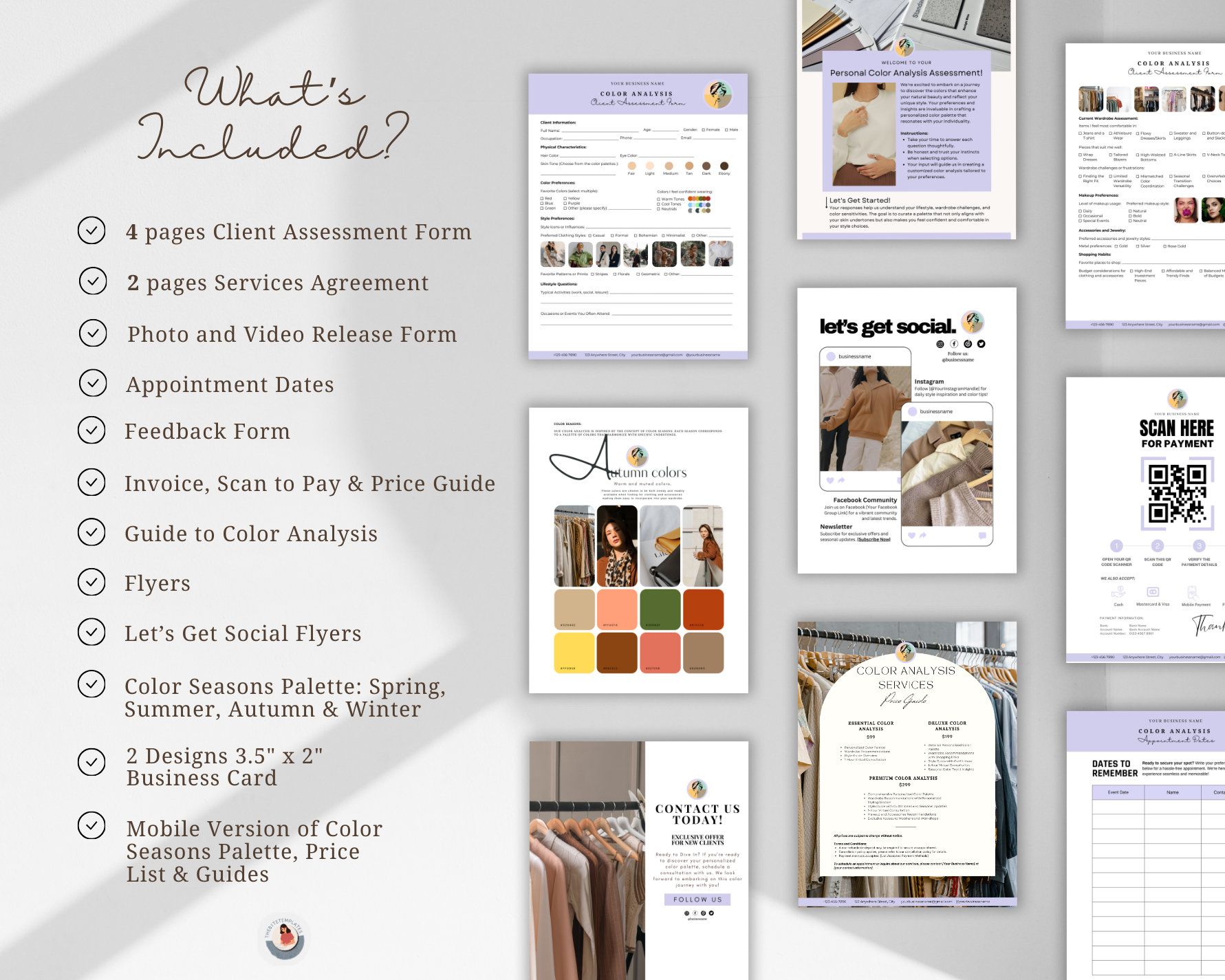 Color Analysis, Color Analysis Kit, Color Analysis Find Your Season ...