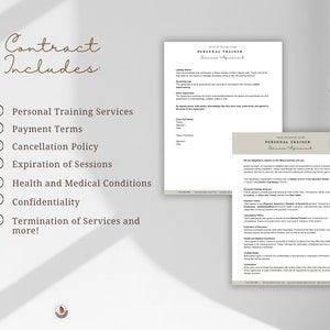 Personal Trainer Contract, Personal Trainer Client Intake Form ...