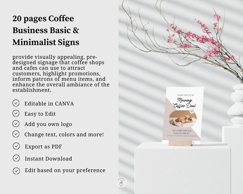 Coffee Price List Menu Template, Cafe Signage, Coffee Shop Business ...