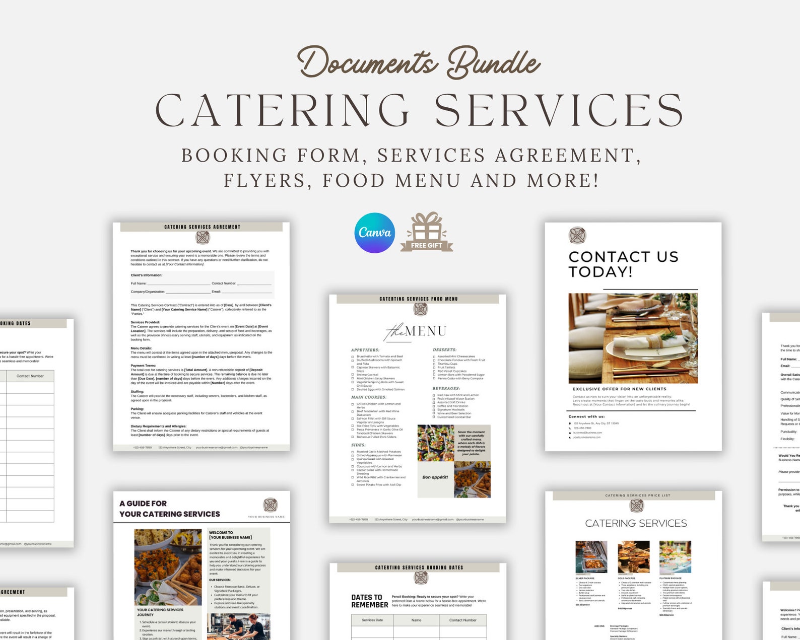 Event Catering Contract Template, Catering Services Agreement, Food ...