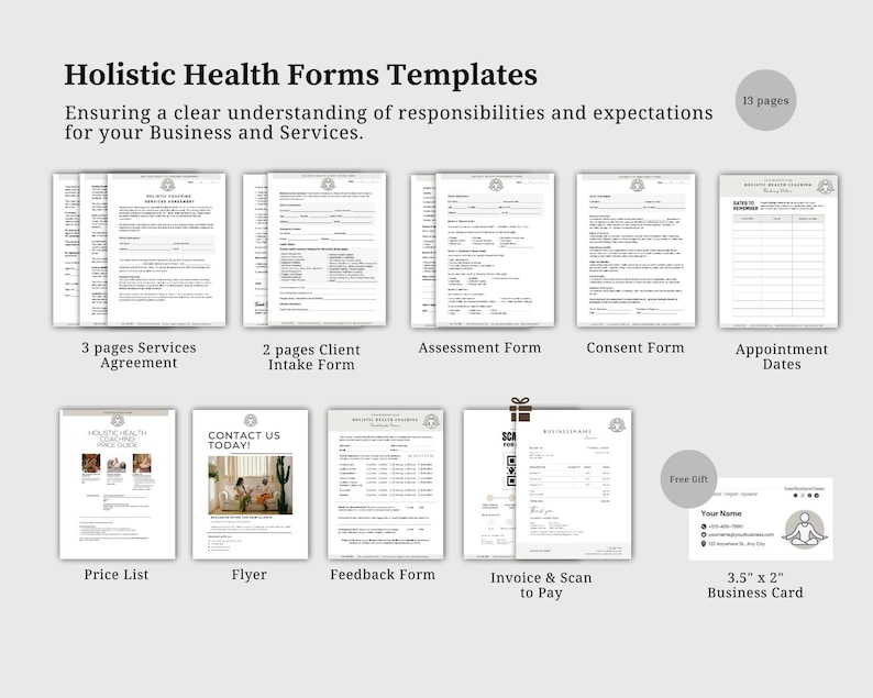 Holistic Health Coach Client Intake Form, In-depth New Client ...