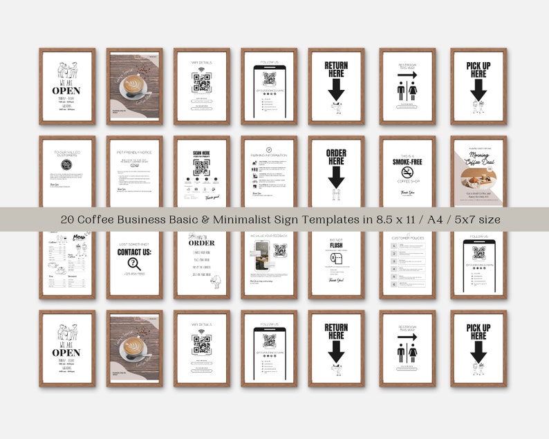 Coffee Price List Menu Template, Cafe Signage, Coffee Shop Business ...