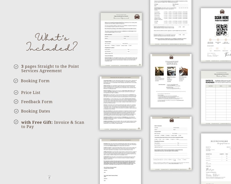 Driver Contract, Transportation Contract Service Agreement, Event ...