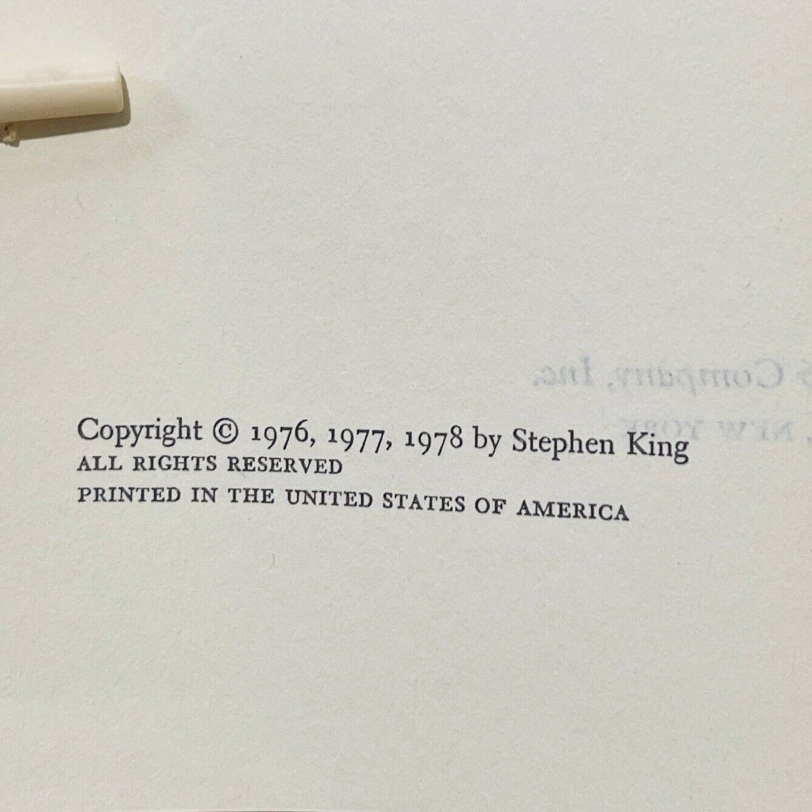 Vintage Night Shift Stephen King 20 Excursions Horror 1978 1st Ed TEMP ...