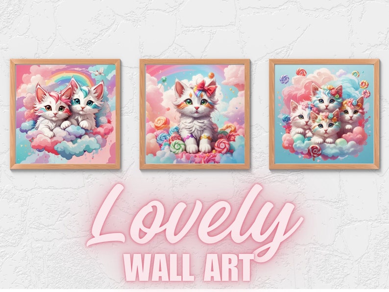 Candyland Kittens Bundle | 10 High-resolution 300 DPI Images ...