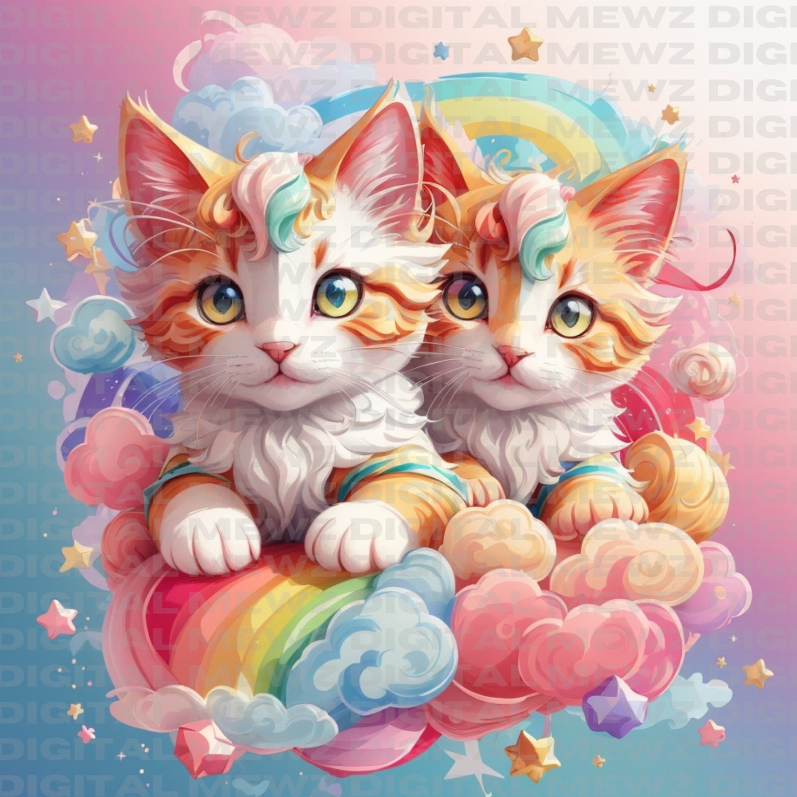 Candyland Kittens Bundle | 10 High-resolution 300 DPI Images ...