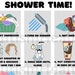 Shower Routine Chart Visual Aid for Kids With Autism or ADHD - Etsy