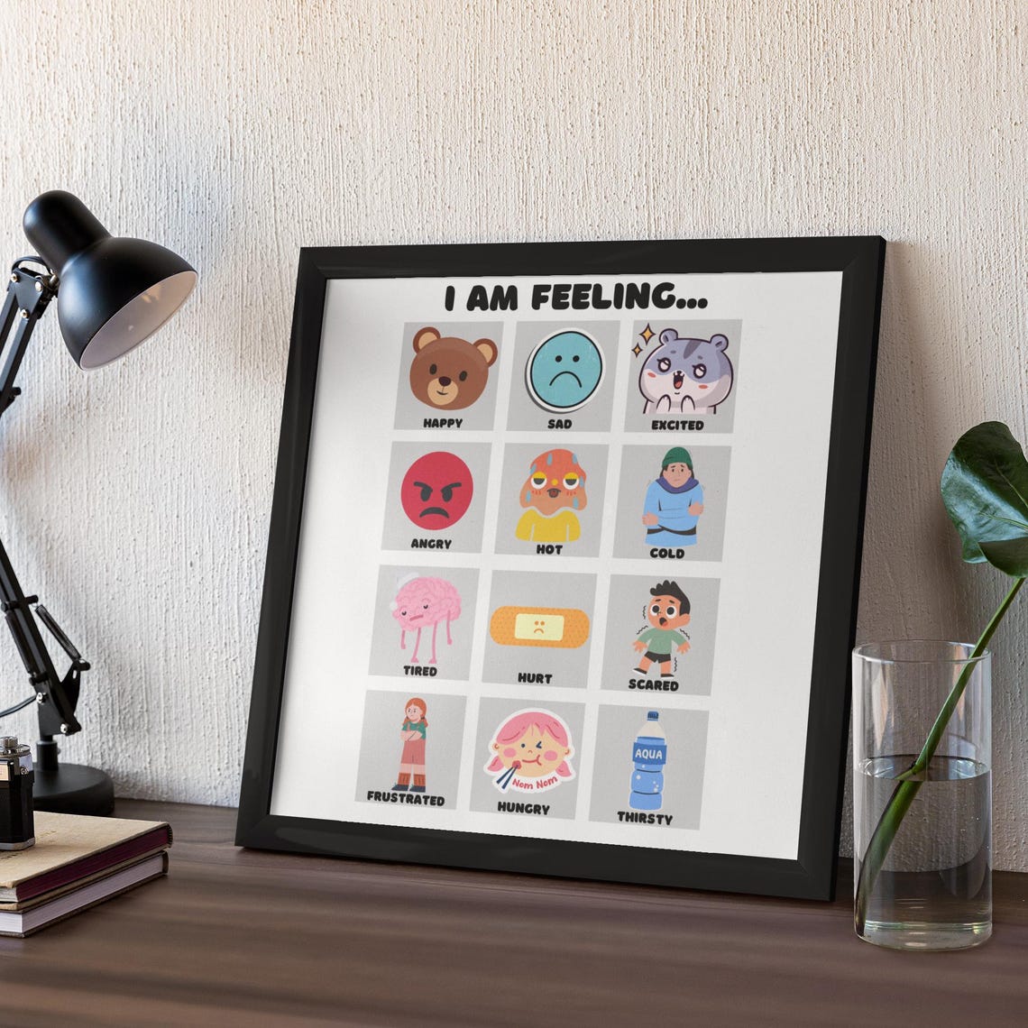Emotions Visual Aid for Kids With Autism or ADHD - Etsy
