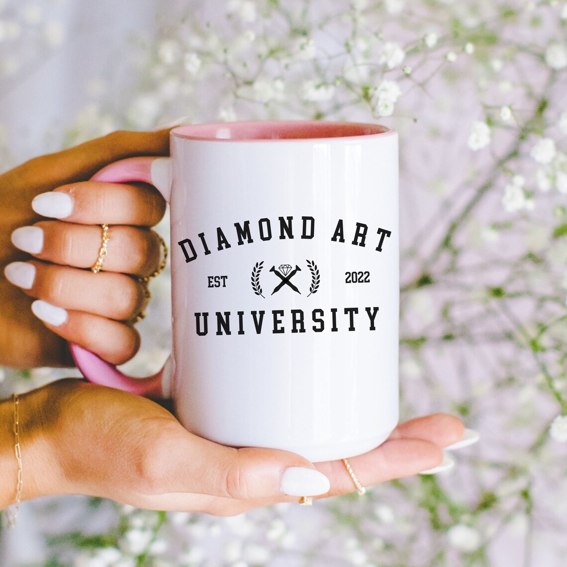 2022 Diamond Art University Coffee Mug, Diamond Painting Mug, Funny ...