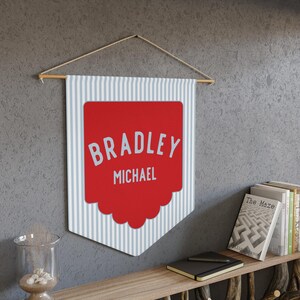 Red and Blue Boy Room Decor Red and Blue Name Sign Boy Boutique Decor ...