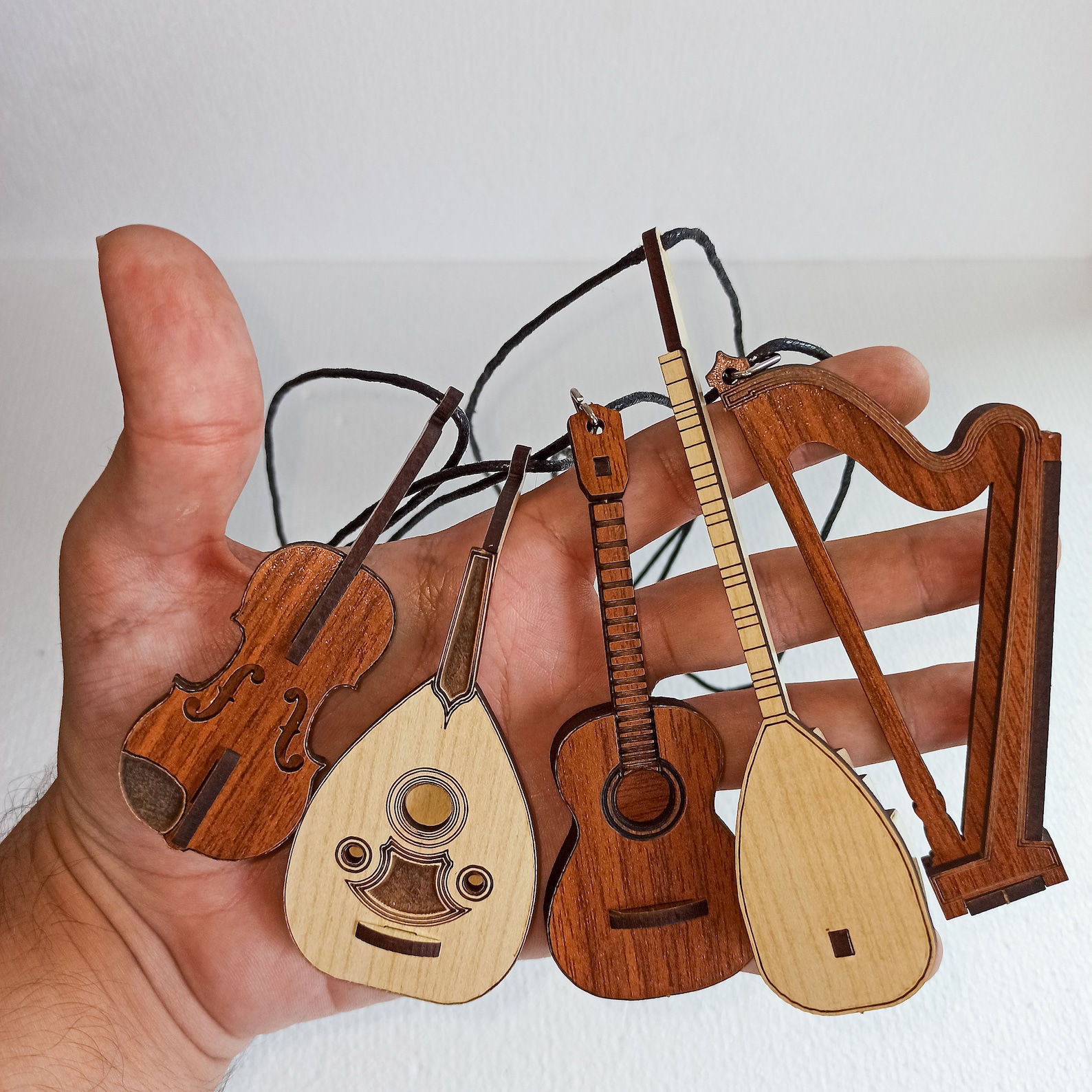 Small Instruments Set Keychain, Miniature Digital File, Set of ...