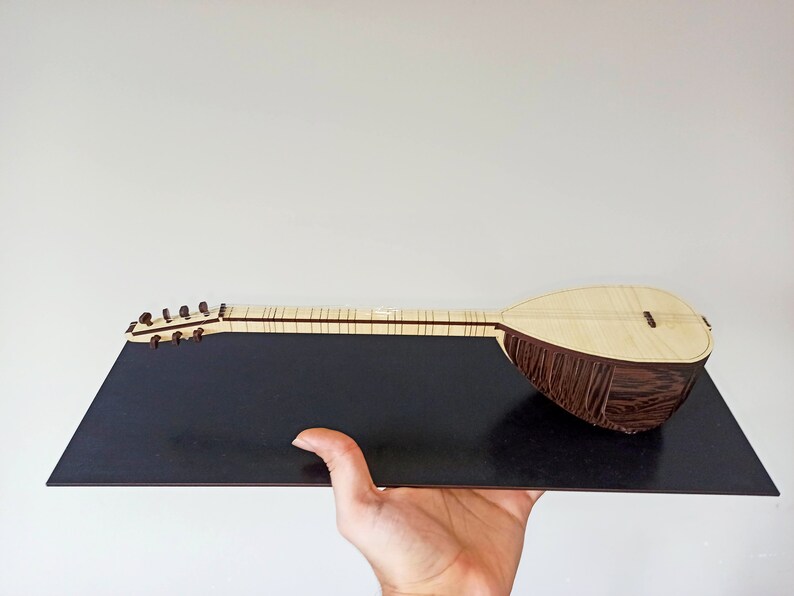 Small Baglama Instrument, Baglama Laser Cut, Baglama Digital File ...