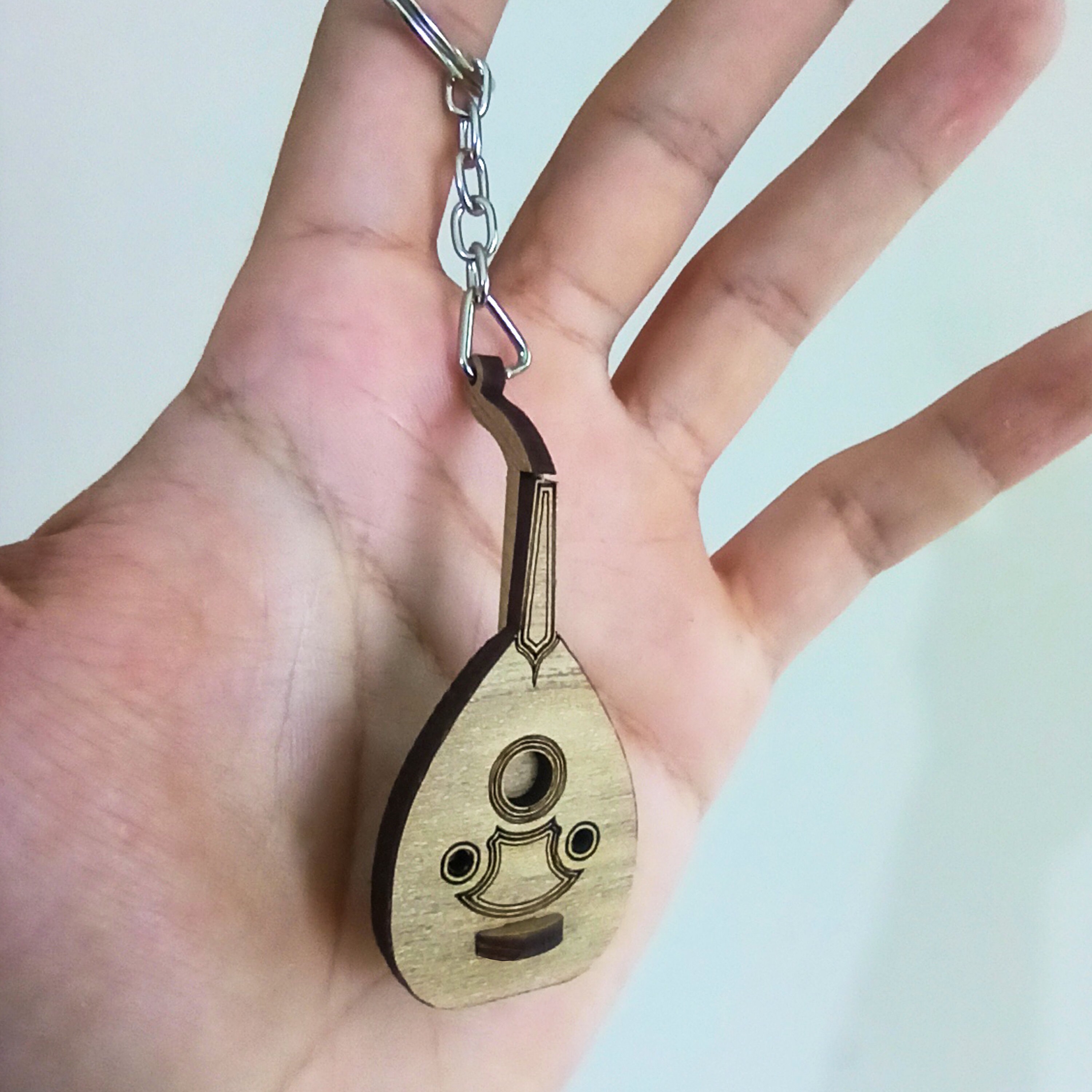 Oud Keychain Digital File, Small Oud Craft, Wooden Laser Cut, Miniature ...