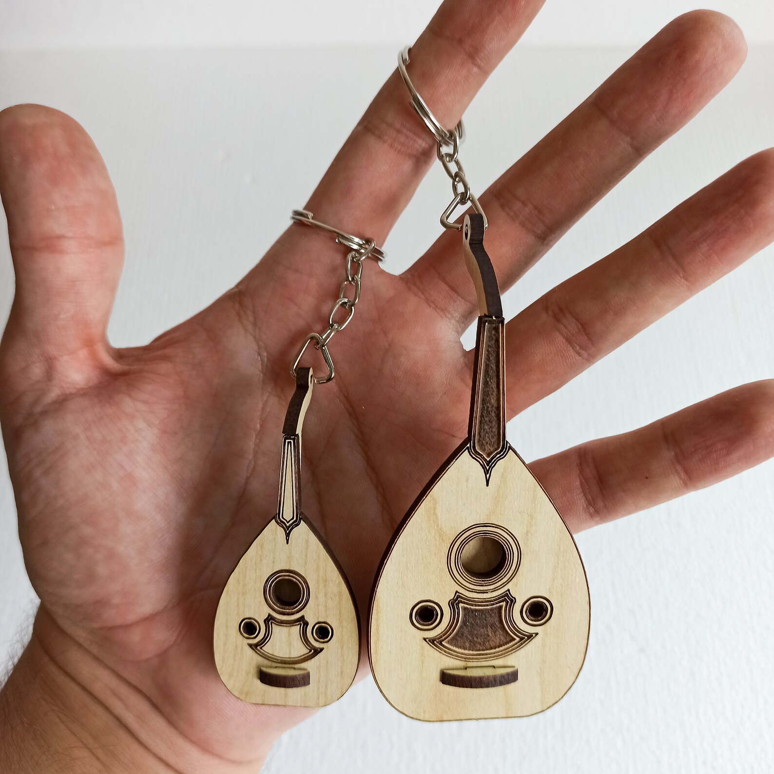 Oud Keychain Digital File, Small Oud Craft, Wooden Laser Cut, Miniature ...